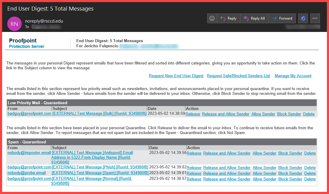 ProofPoint Spam FAQs