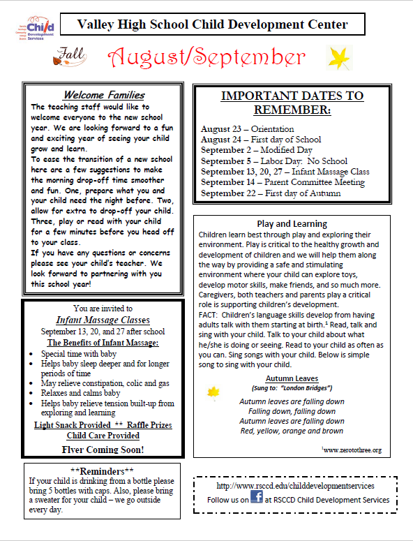 Valley CDC Newsletter